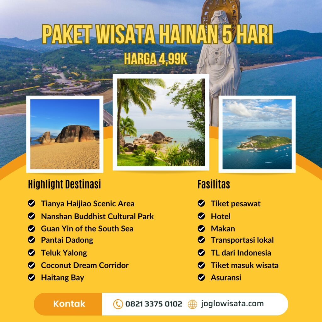 Paket Wisata Hainan China 5 Hari 3 Malam | Joglo Wisata